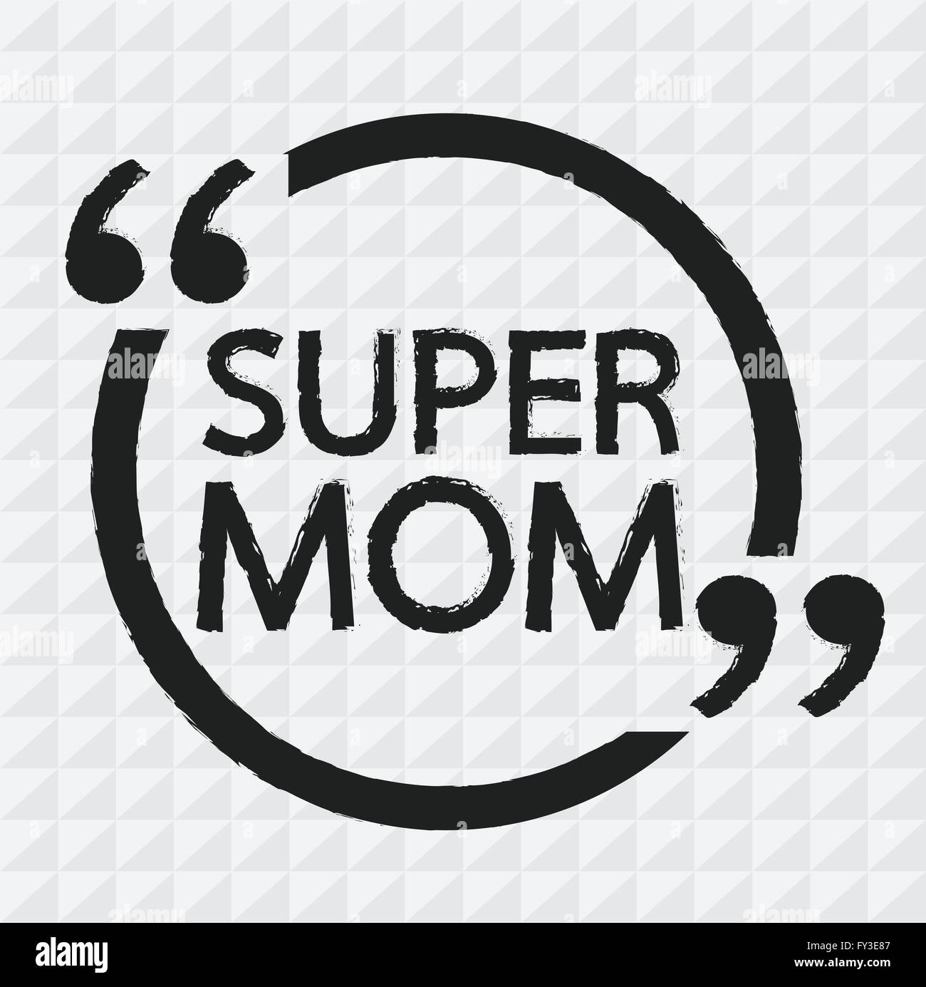 SUPER MOM Lettering Illustration design Stock Vector Image & Art - Alamy