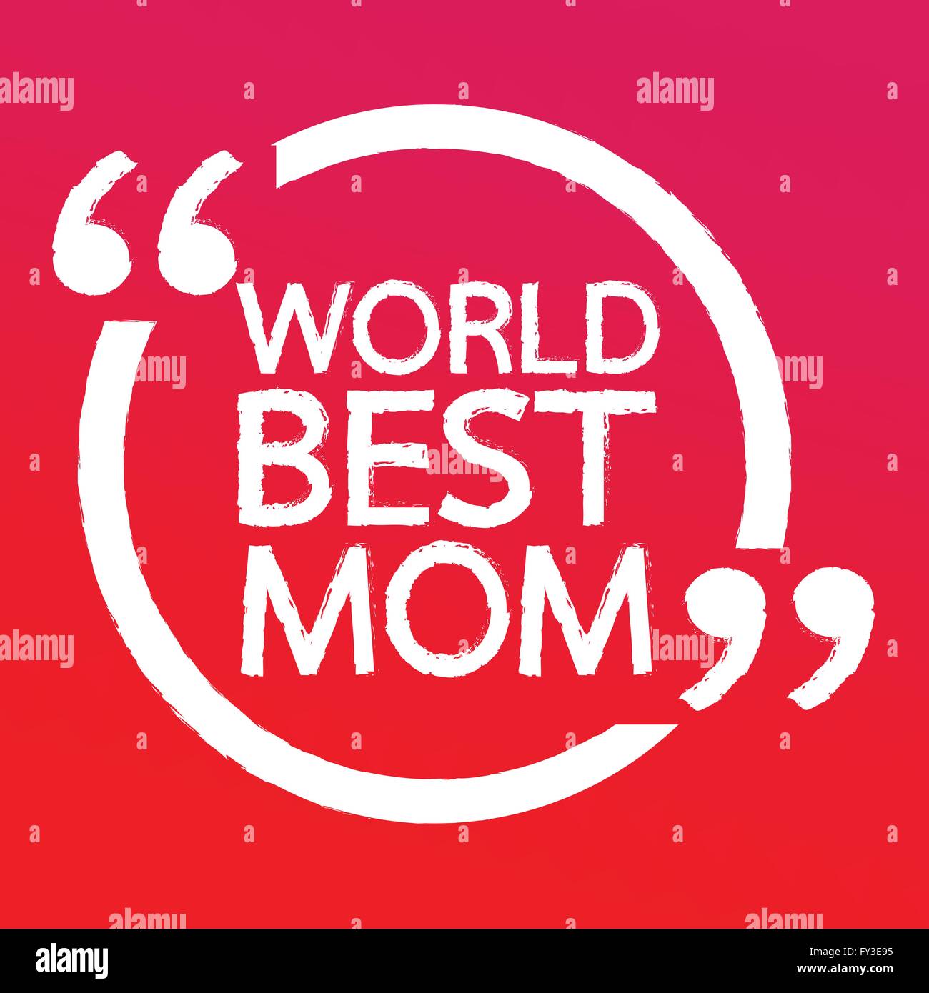 WORLD BEST MOM Lettering Illustration design Stock Vector Image & Art ...