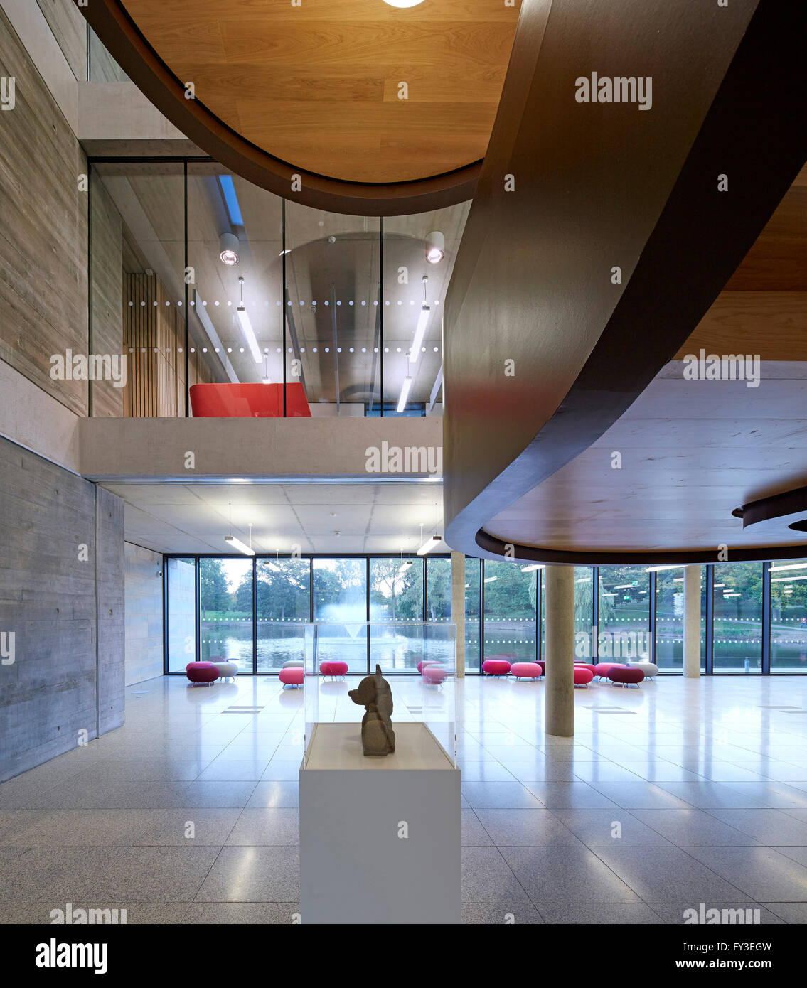 Silberrad Student Centre interior view on ground floor. Albert Sloman ...