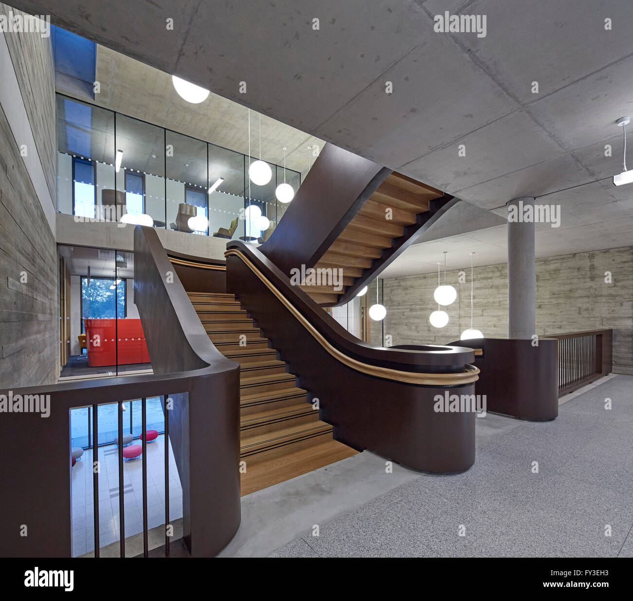 Silberrad Student Centre interior view on 1st floor. Albert Sloman ...