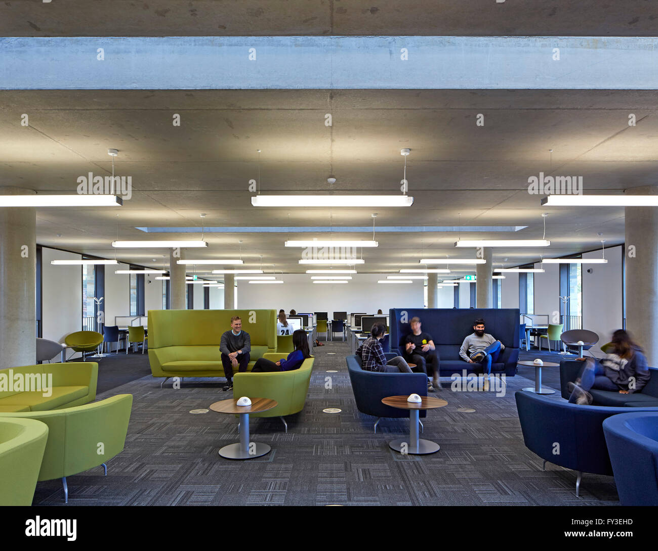 Albert Sloman Library interior view on top floor. Albert Sloman Library ...