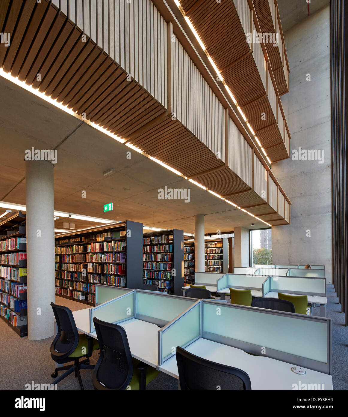 Albert Sloman Library interior view on 2nd floor. Albert Sloman Library ...