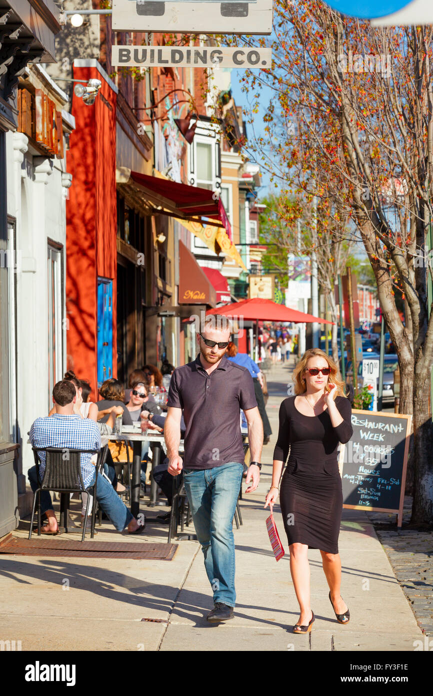 Main Street Manayunk, Philadelphia, Pennsylvania, USA Stock Photo - Alamy