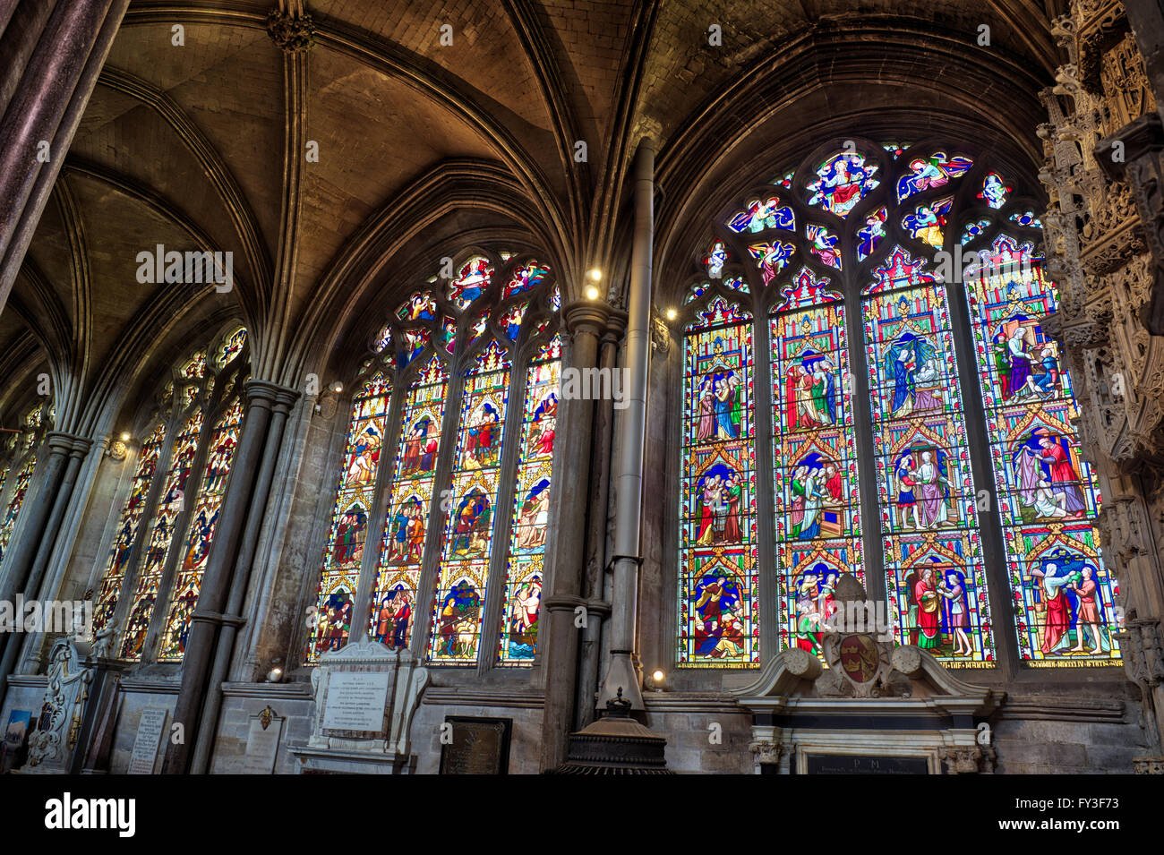 Ely cathedral stained glass hi-res stock photography and images - Alamy