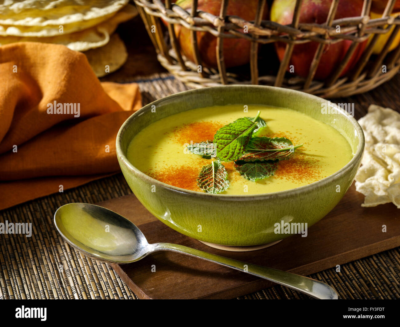 Madras curry apple soup hi-res stock photography and images - Alamy