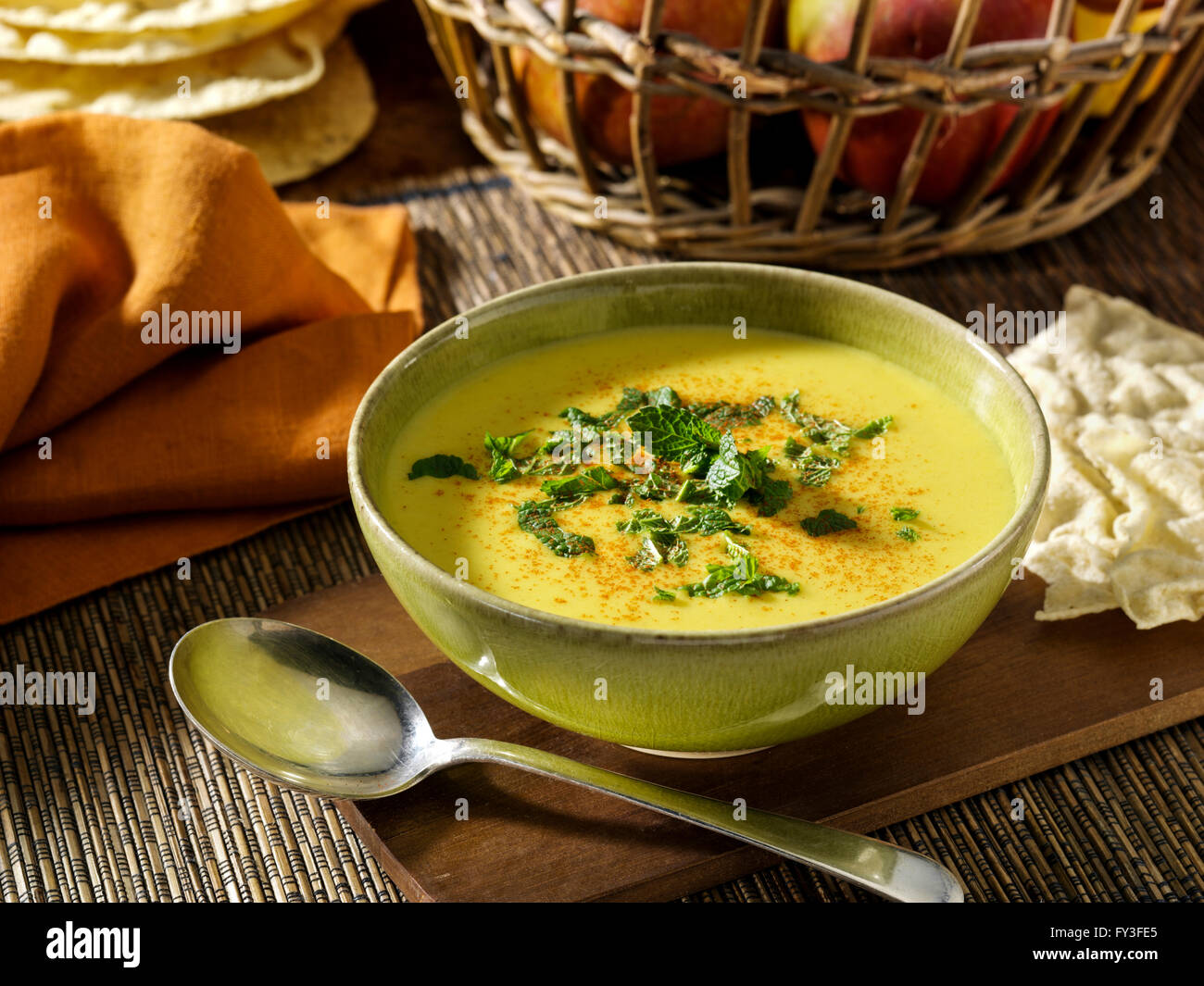 Madras curry apple soup hi-res stock photography and images - Alamy