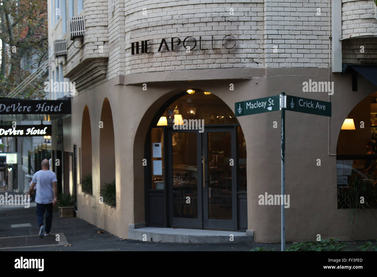 The Apollo at 44 Macleay Street, Potts Point in Sydney, Australia Stock ...