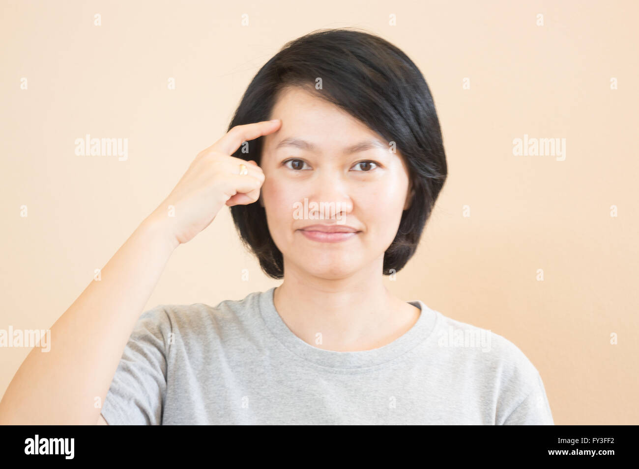 Asian woman hand action gesture, stock photo Stock Photo - Alamy