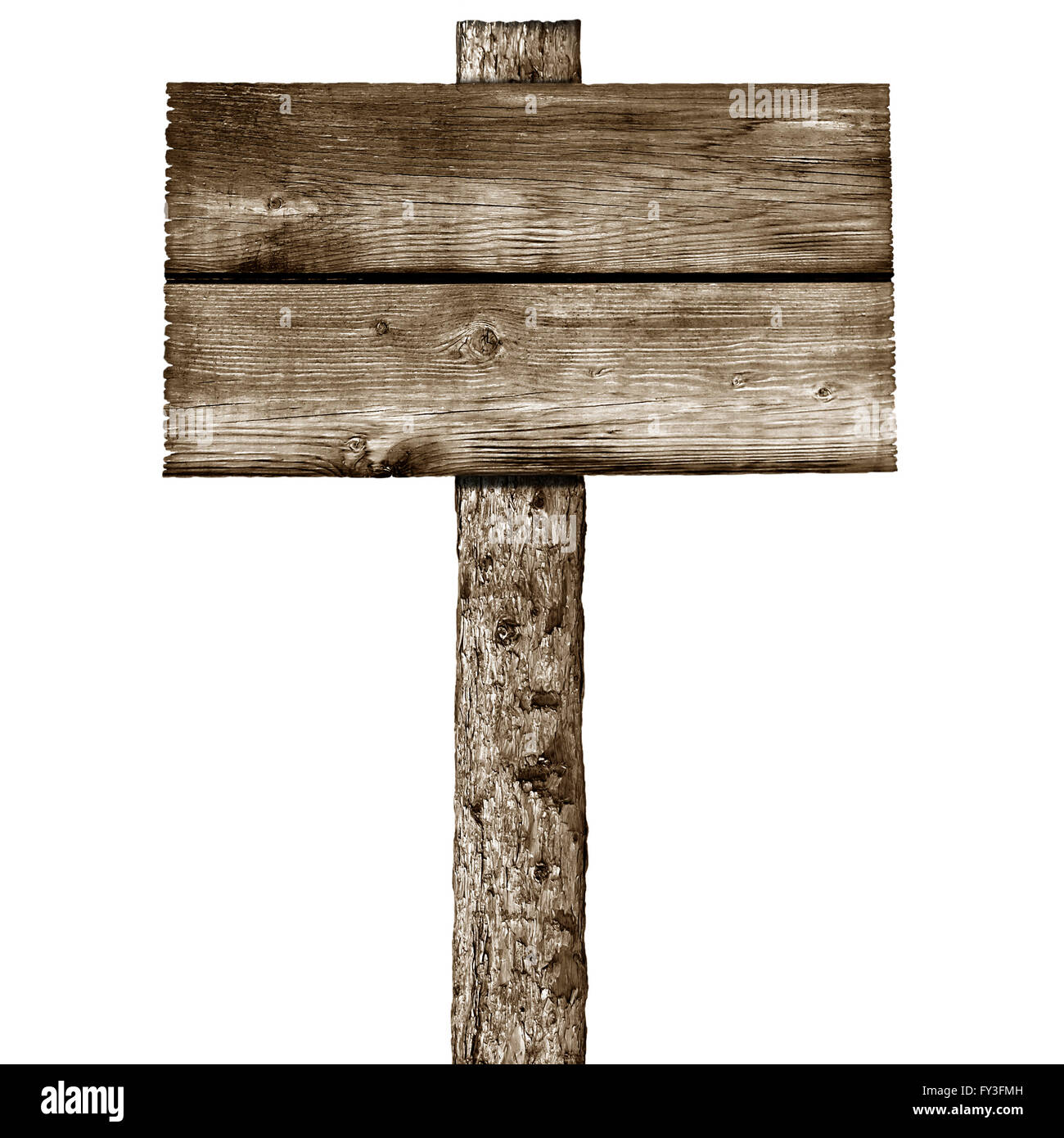 Blank white sign on pole hi-res stock photography and images - Alamy