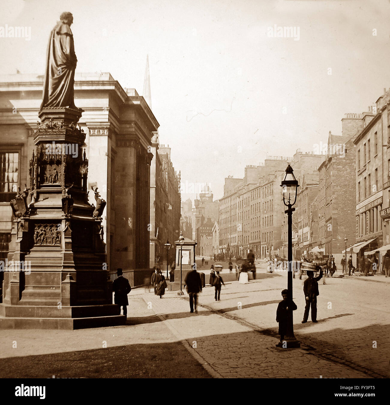 The 'Heart of Midlothian' on the Royal Mile, Edinburgh - Victorian ...