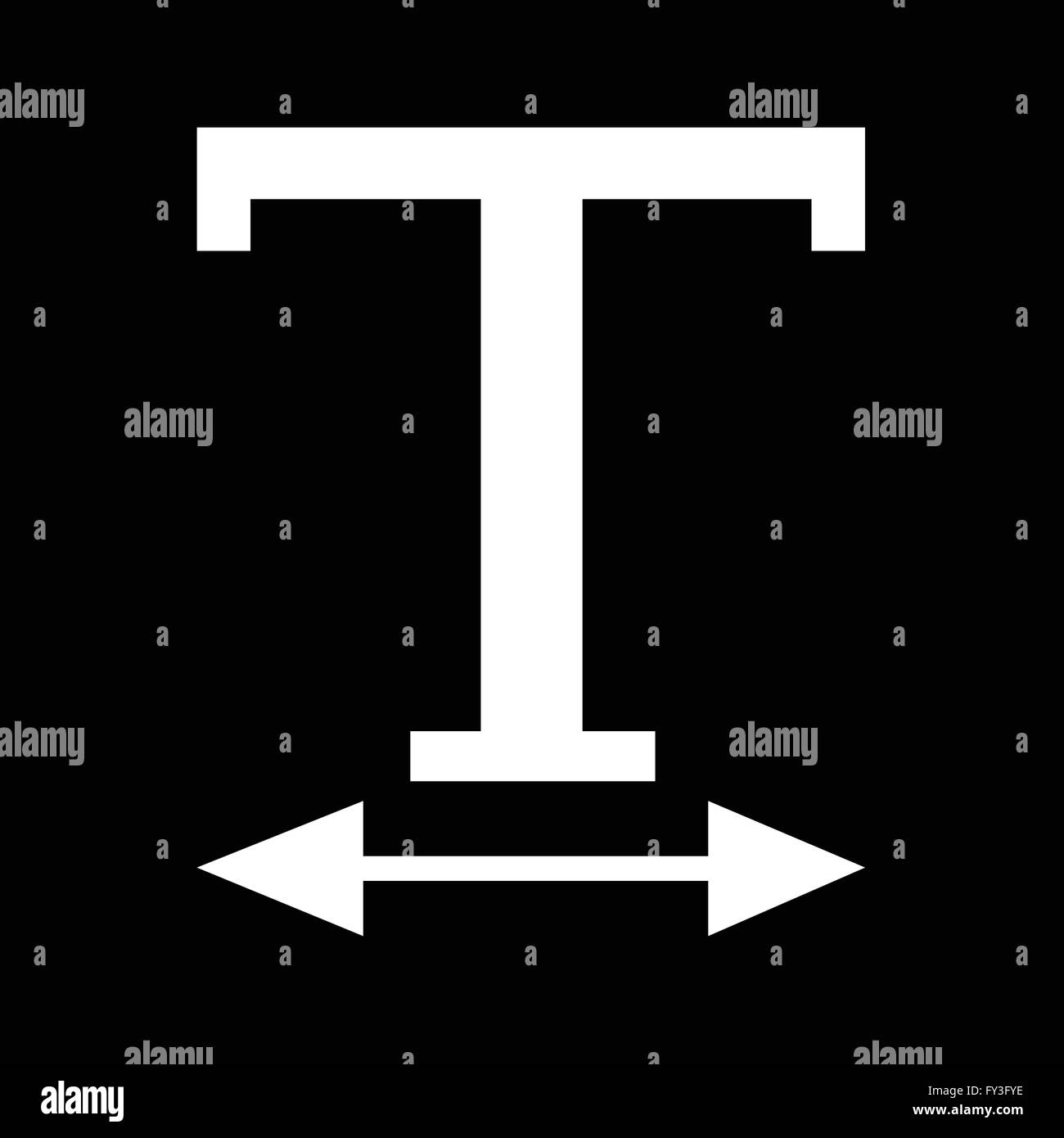 Text Width edit icon Illustration design Stock Vector Image & Art - Alamy