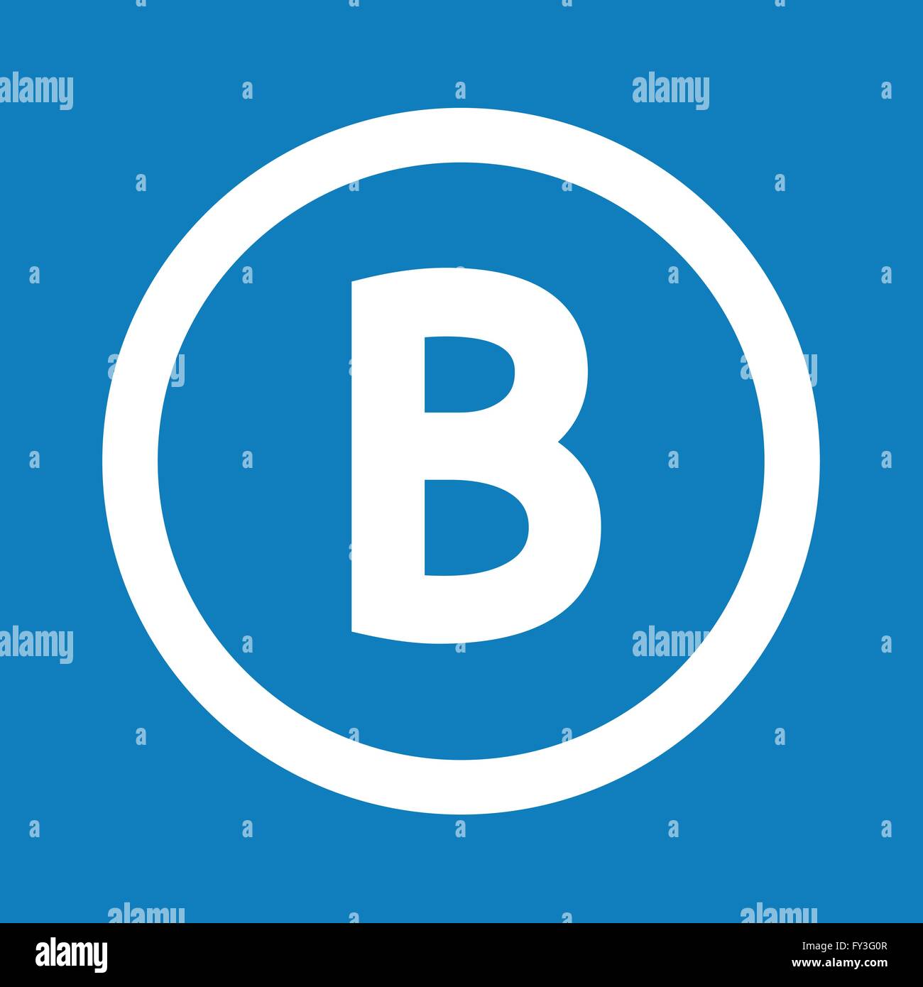 Basic font for letter B icon Illustration design Stock Vector Image ...
