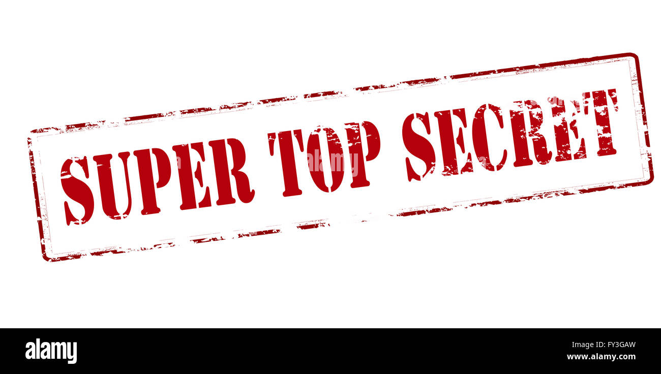 Rubber stamp with text super top secret inside, vector illustration ...