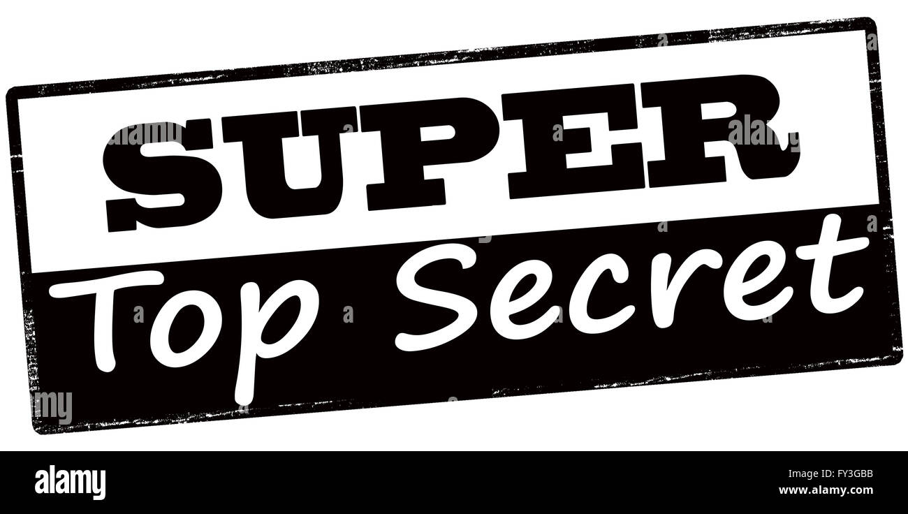 Rubber stamp with text super top secret inside, vector illustration ...