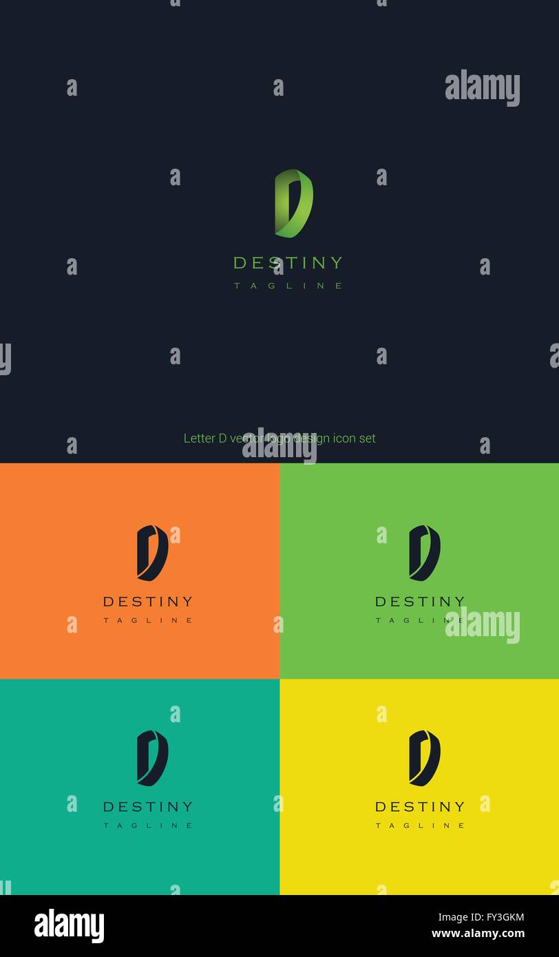 Letter d logo vector vectors hi-res stock photography and images - Alamy