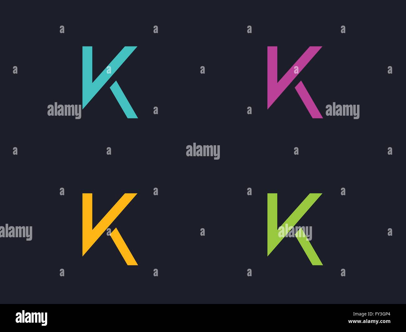 Letter k vector Stock Vector Images - Alamy