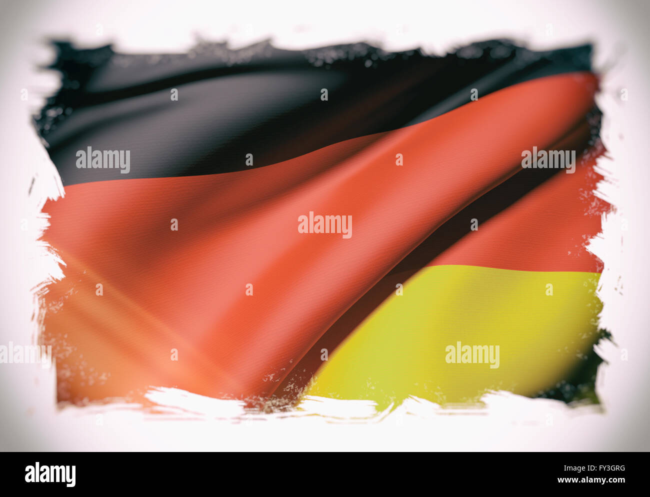 3d rendering of a detail of an old german flag Stock Photo - Alamy