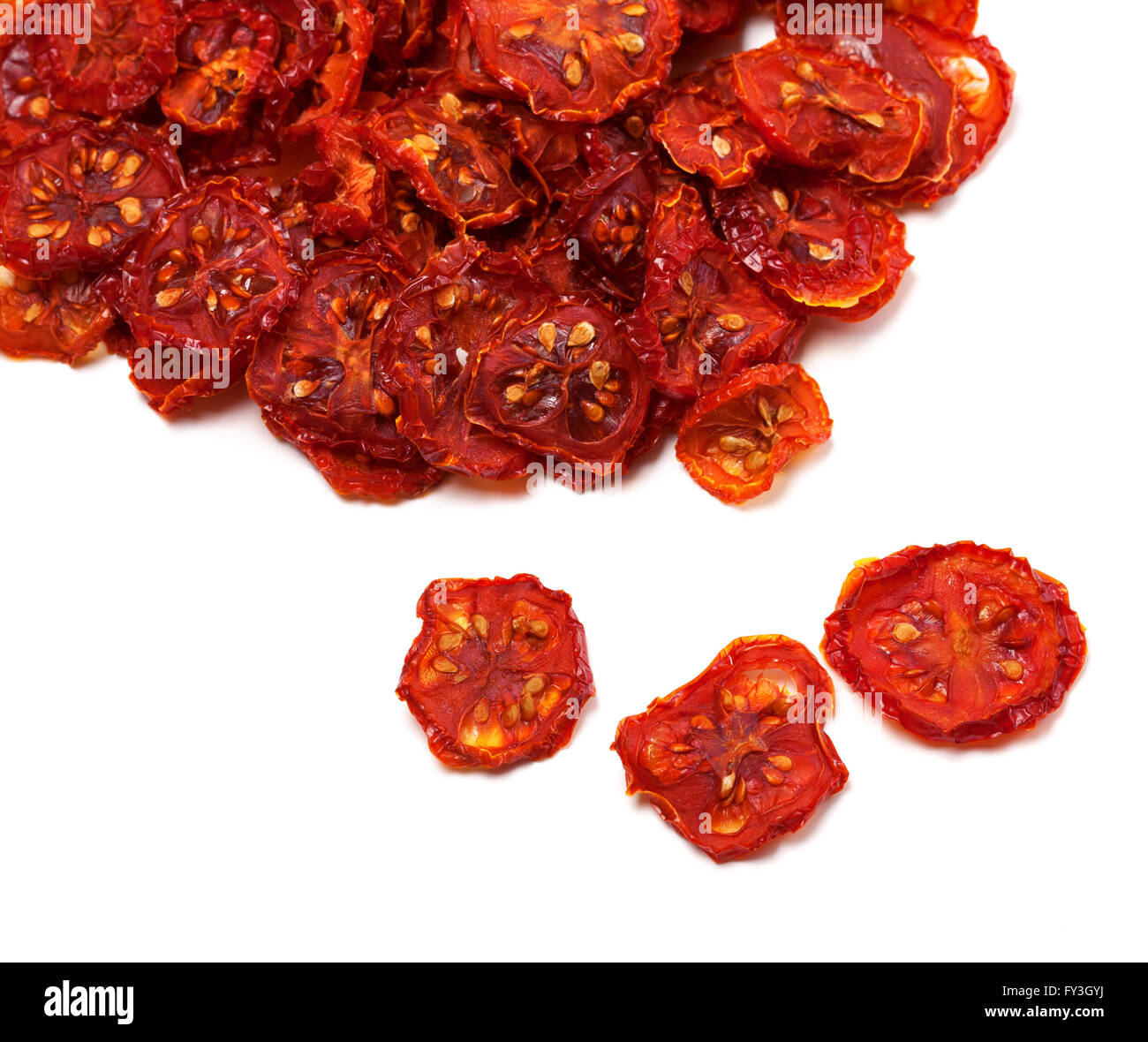 Sun dried tomato white background hi-res stock photography and images ...