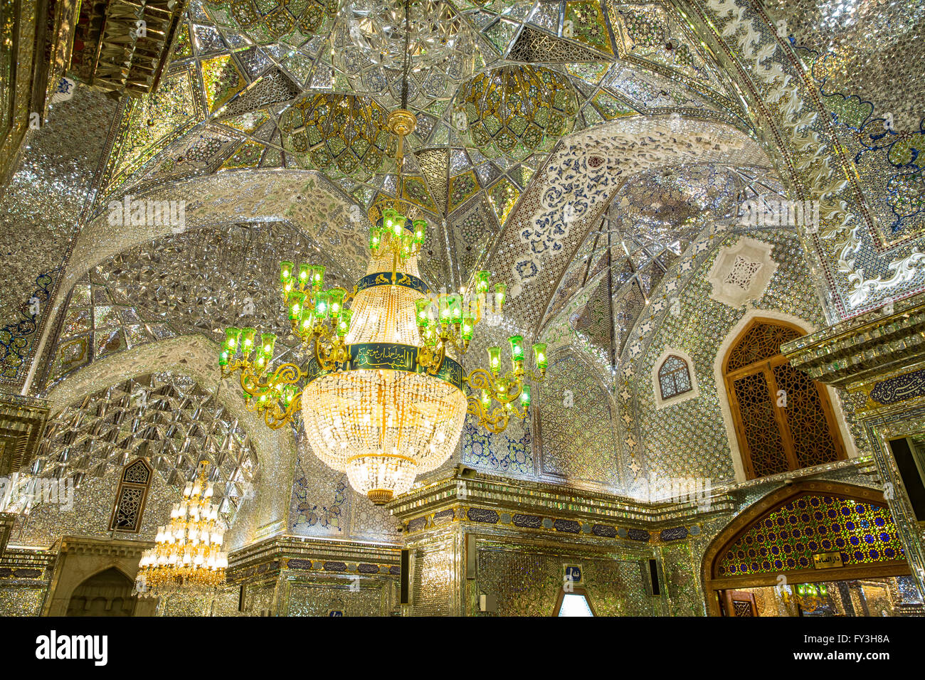 Shah-e-Cheragh complex Shrine and mausoleum in Shiraz Iran Stock Photo ...