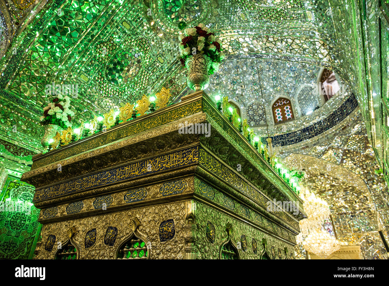 Shah-e-Cheragh complex Shrine and mausoleum in Shiraz Iran Stock Photo ...