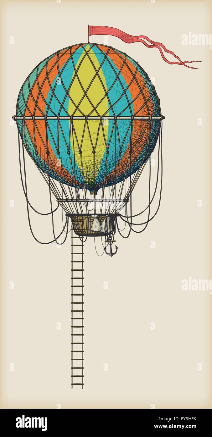 Old Air Balloon Stock Vector Image & Art - Alamy
