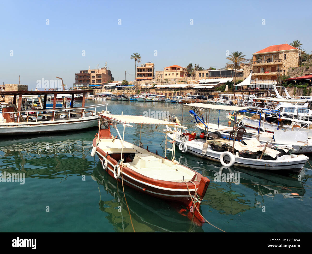 Byblos Harbor, Lebanon Stock Photo - Alamy