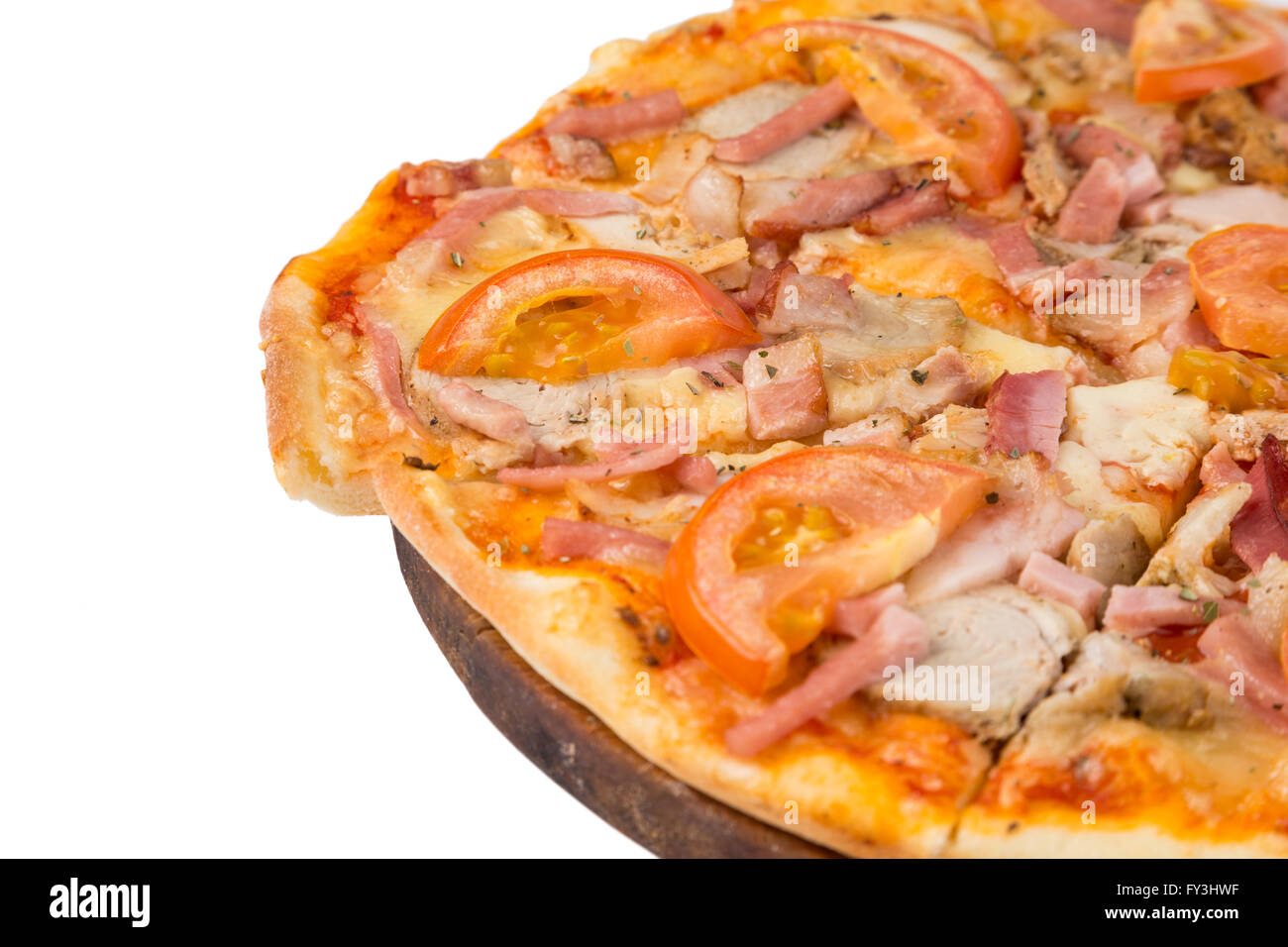 isolated fast food the slice pizza to nominate from big round pizza ...
