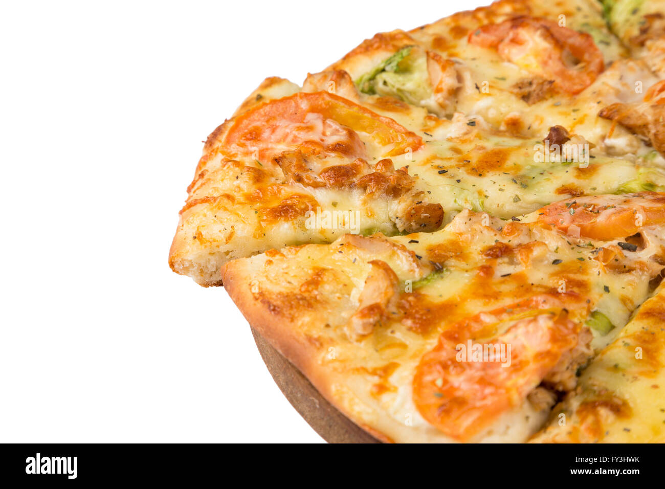 isolated fast food the slice pizza to nominate from big round pizza ...