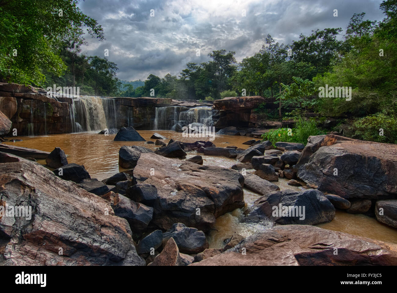 Tat Ton Waterfall in Chaiyaphum, Thailand Stock Photo - Alamy