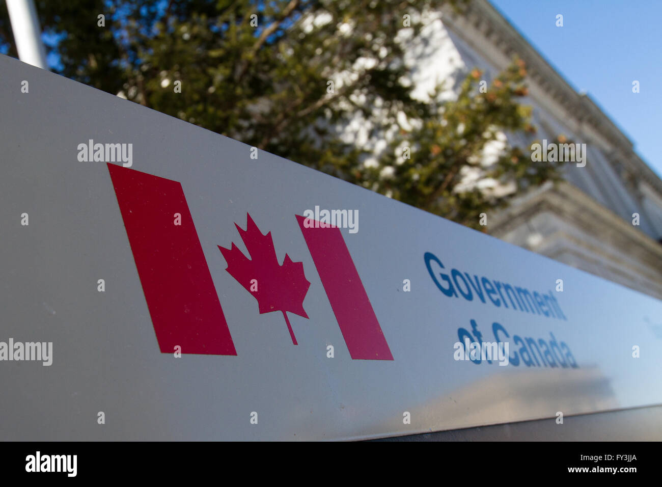 Government of Canada building in Kingston, Ont., on March 4, 2016 Stock ...