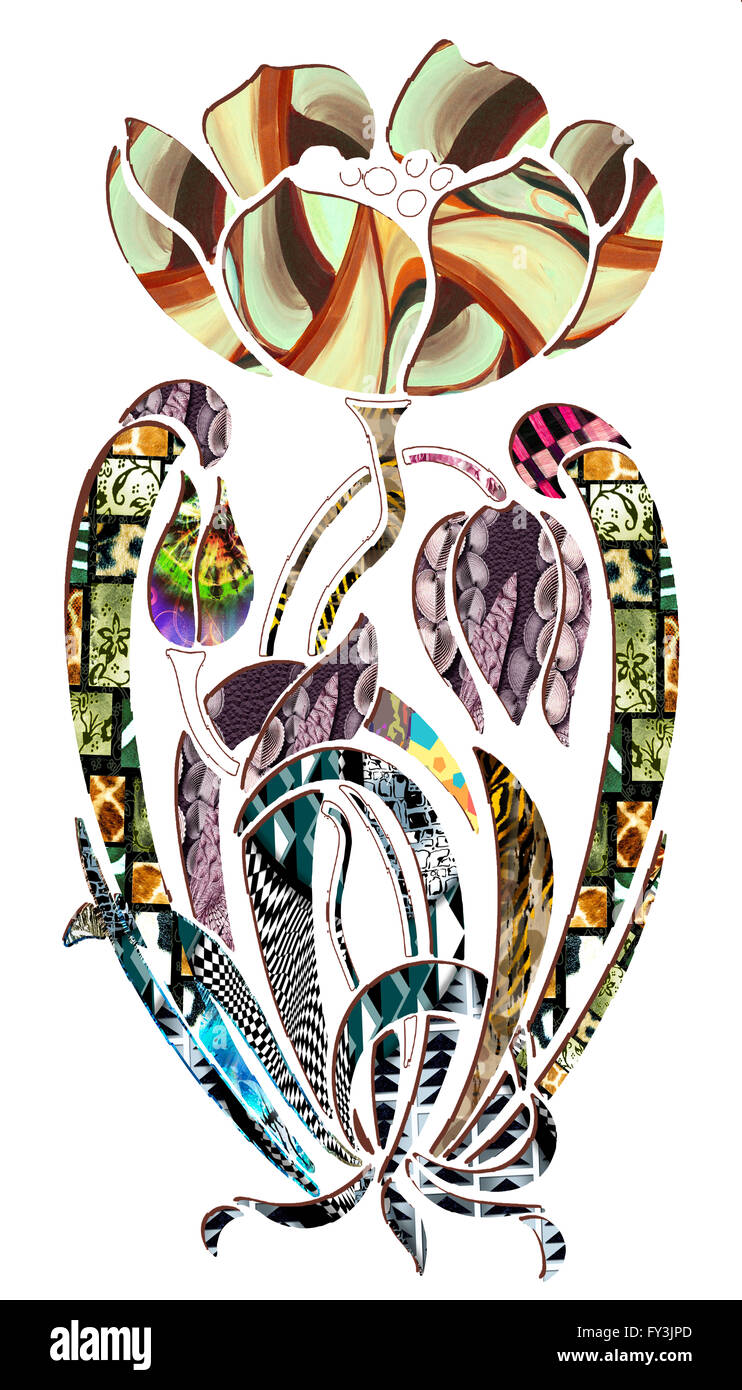 Abstract flower Cut Out Stock Images & Pictures - Alamy