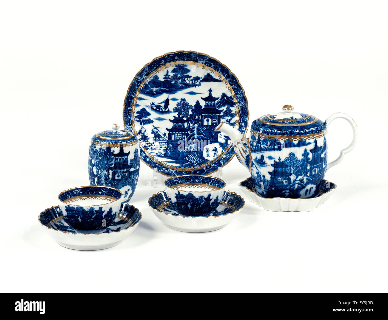 Tea set, group shot Stock Photo - Alamy
