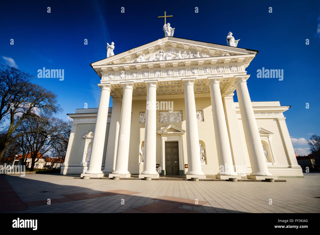The Cathedral of Vilnius, the main Catholic church in Lithuania Stock ...