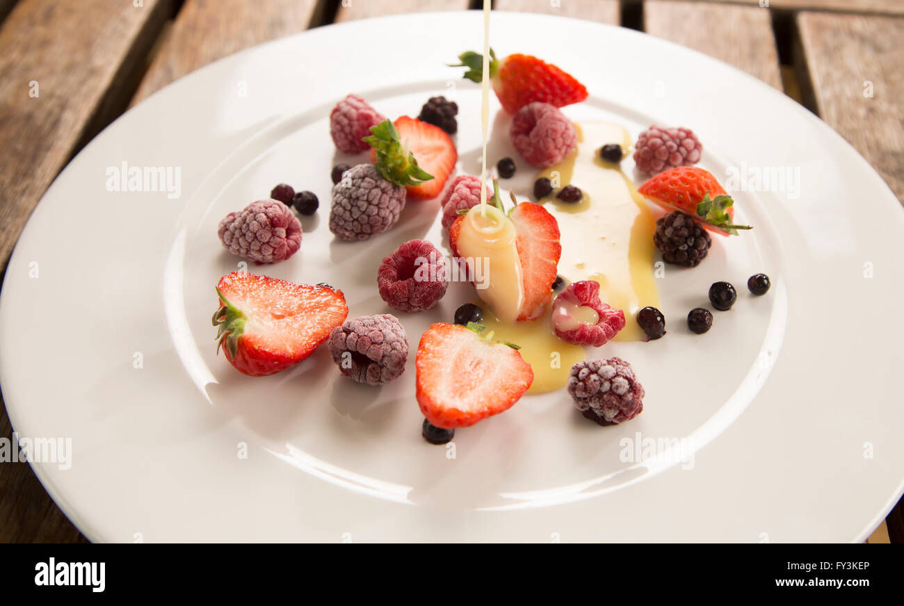 Frozen summer berries Stock Photo - Alamy