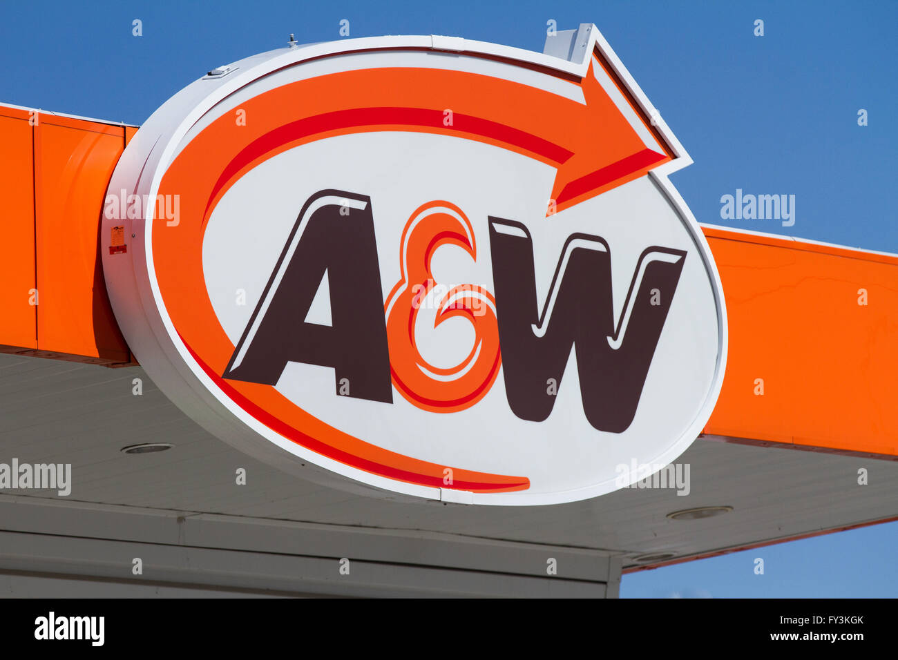 A&W fast food restaurant in Kingston, Ont., on March 29, 2016 Stock ...