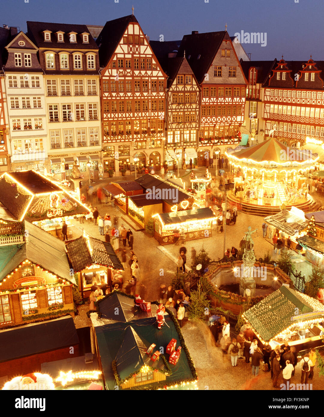 Frankfurt Christmas market, German Stock Photo - Alamy