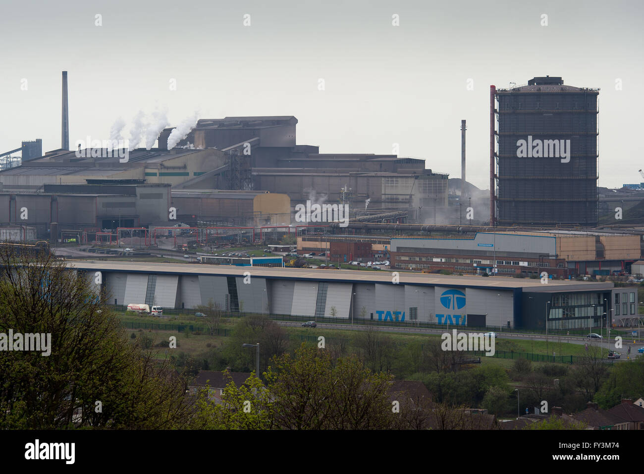 Tata Steel steel works in Port Talbot, south Wales. Thousand of UK jobs ...