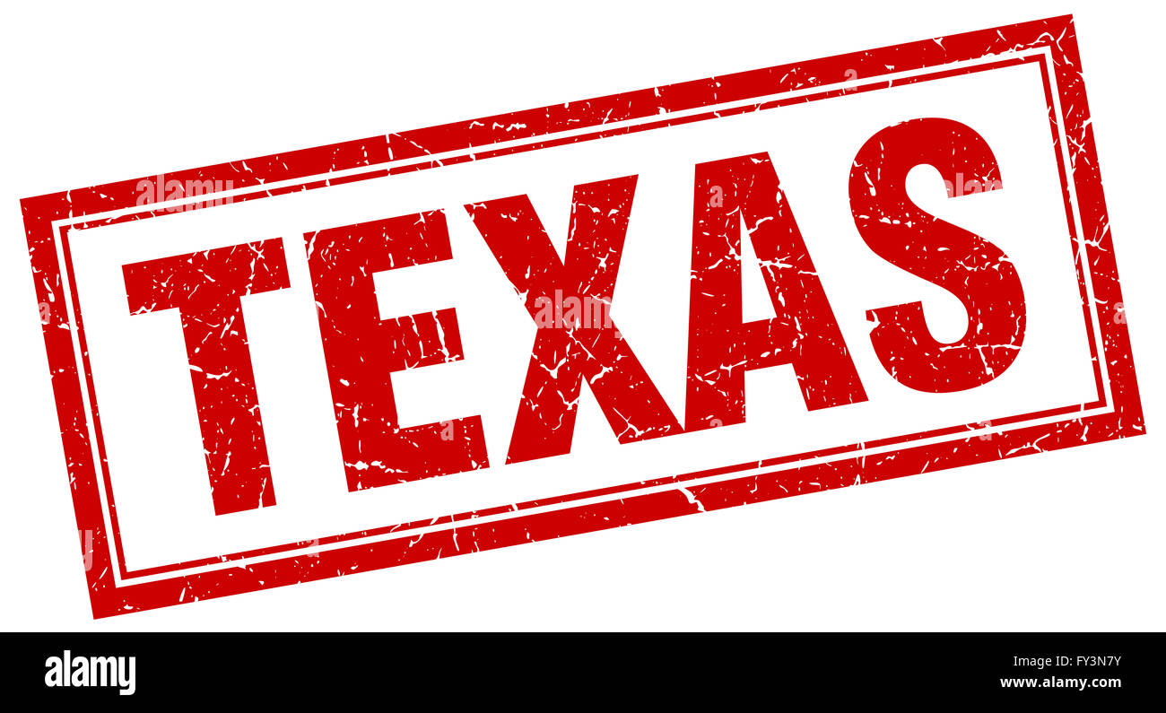 Texas stamp travel red Cut Out Stock Images & Pictures - Alamy