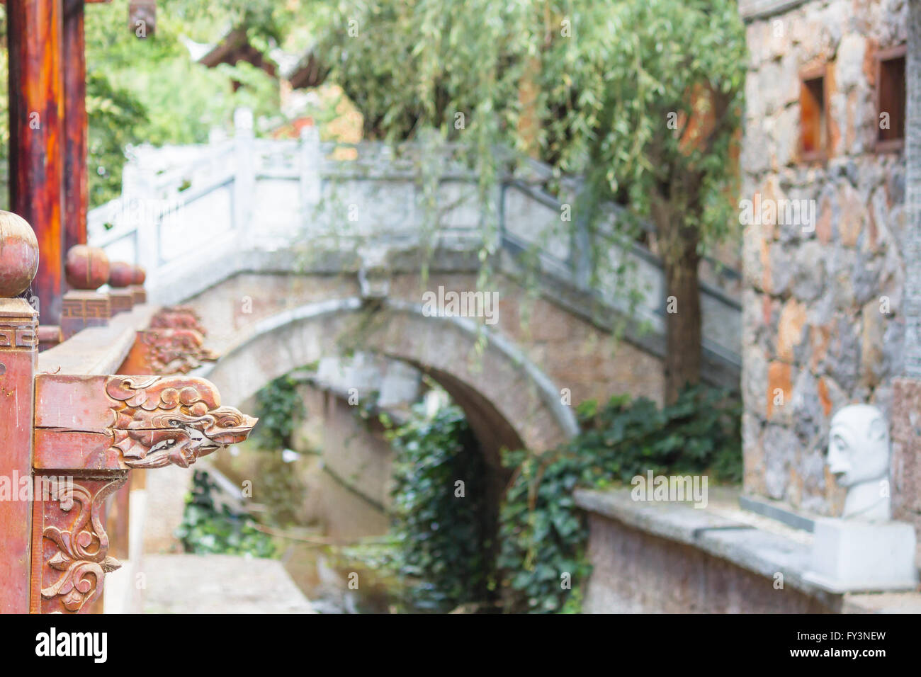 Baisha village, Lijiang Old Town, Yunnan - Traditional half timbered ...