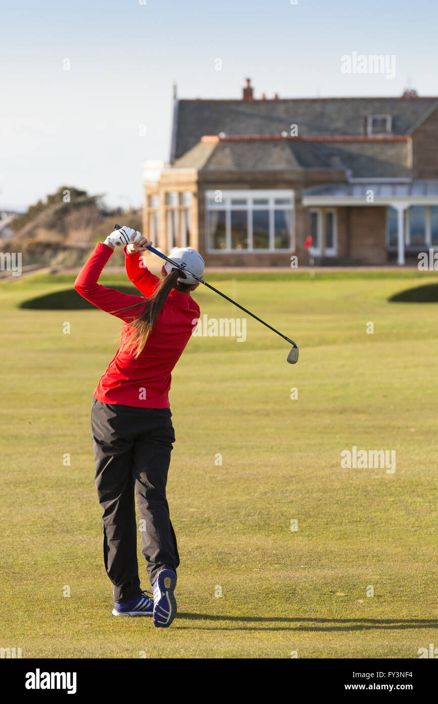 Golfer girl hi-res stock photography and images - Alamy