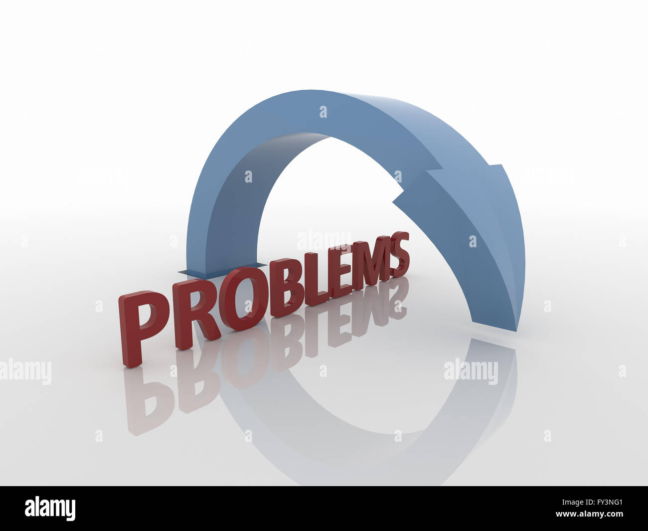 3d curved arrow hi-res stock photography and images - Alamy