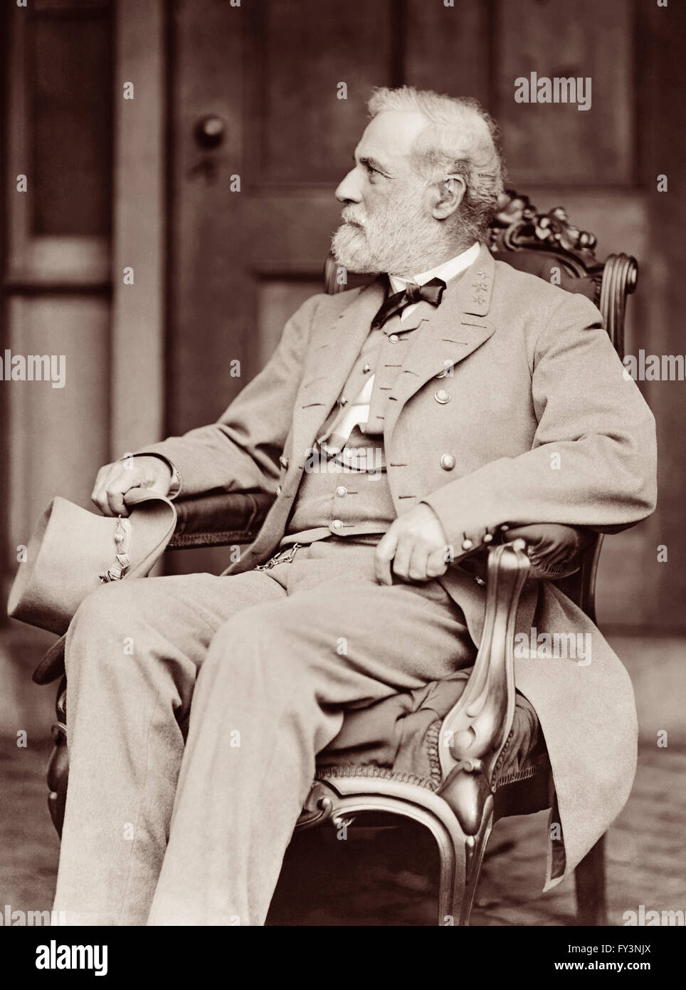 Robert E. Lee, general-in-chief of the Confederate forces in the ...