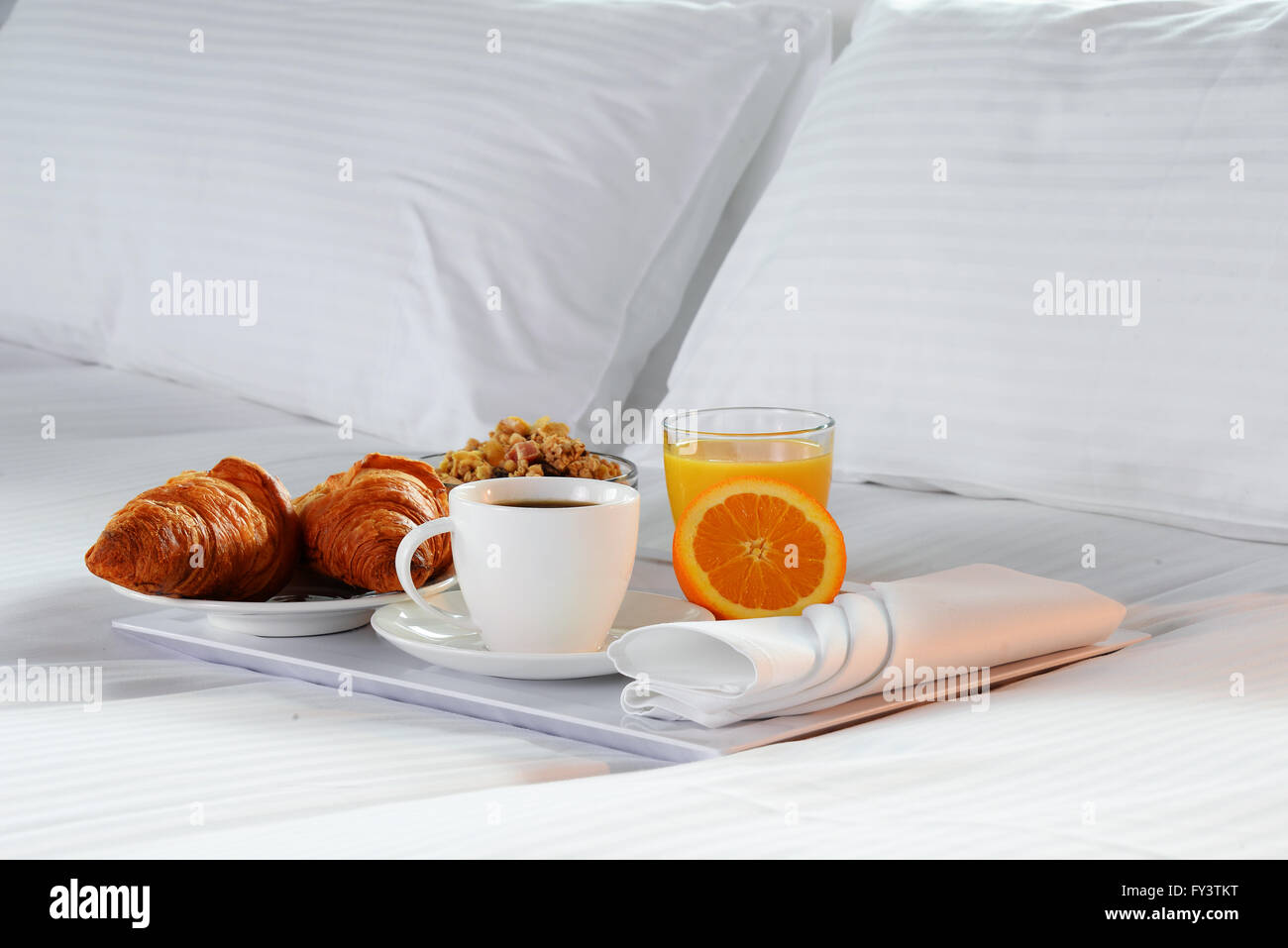 Couple eating breakfast in hotel hi-res stock photography and images ...