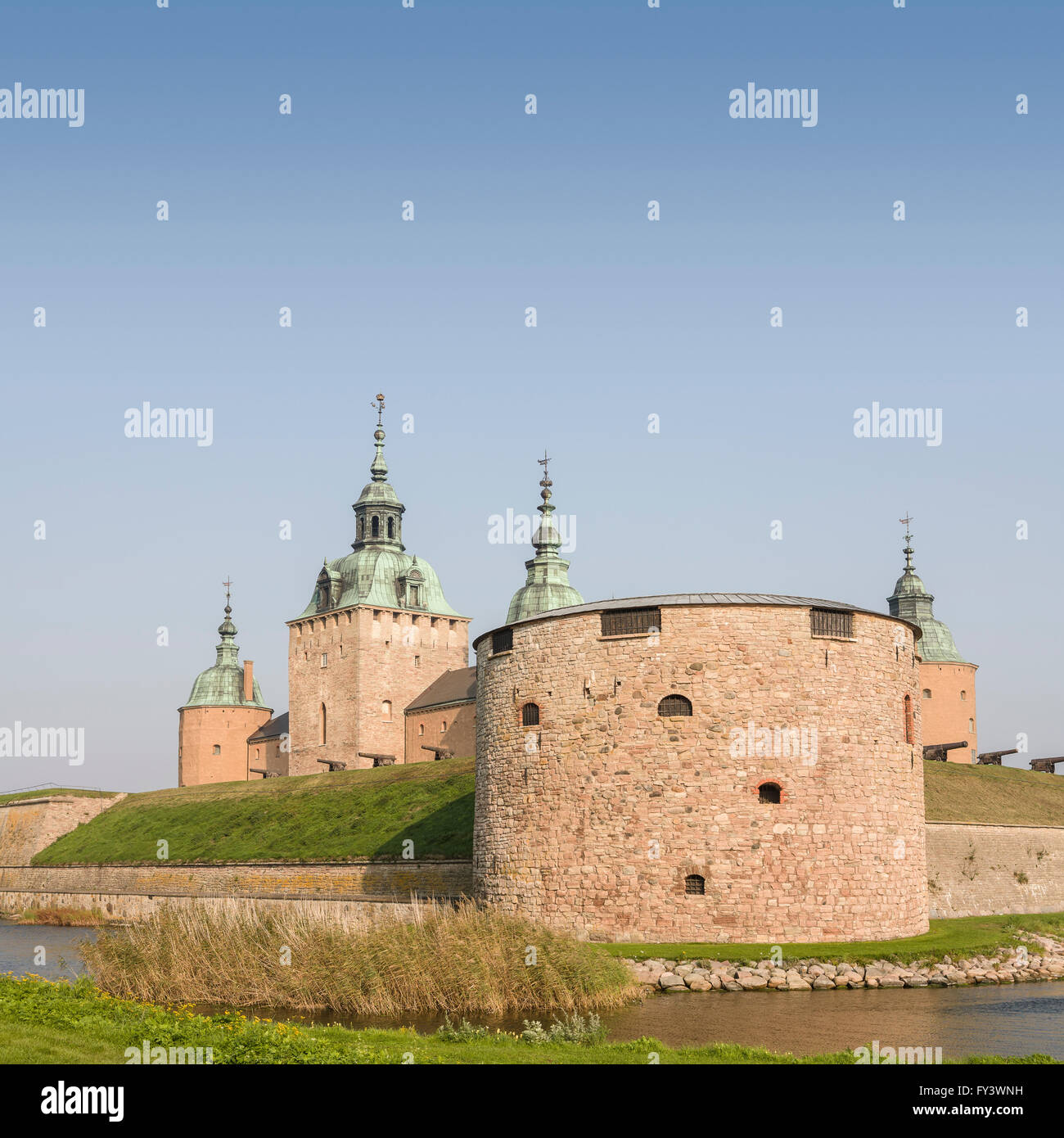 Kalmar castle / Kalmar slott in Kalmar, Smaland, Sweden. Scandinavia ...