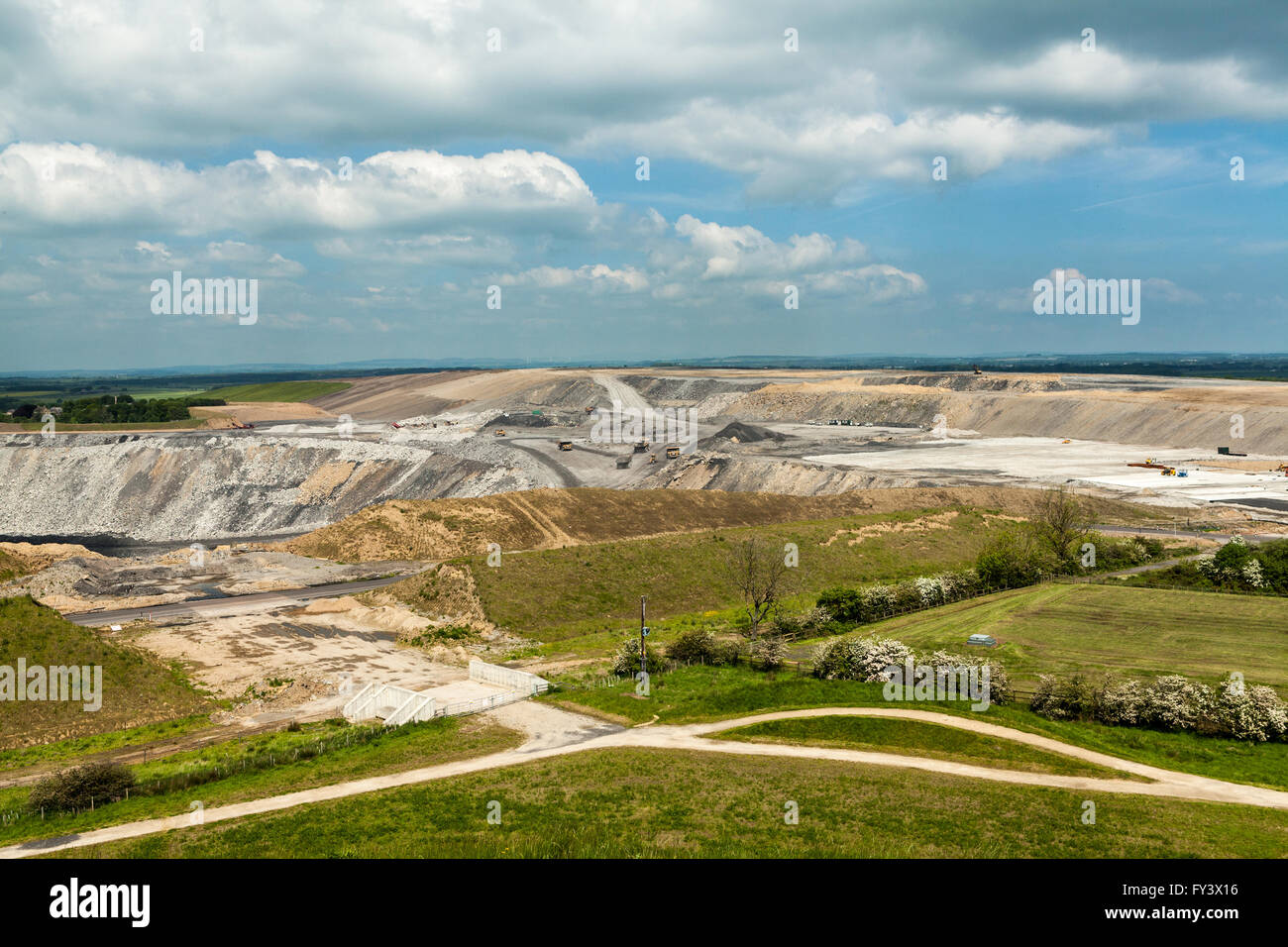 Open Cast Mine, Northumberlandia, Cramlington, England Stock Photo - Alamy