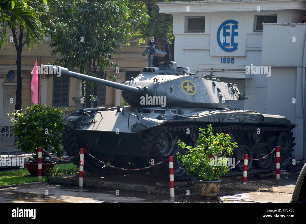 Ancient tank army for show at front of Ho Chi Minh City Museum on ...