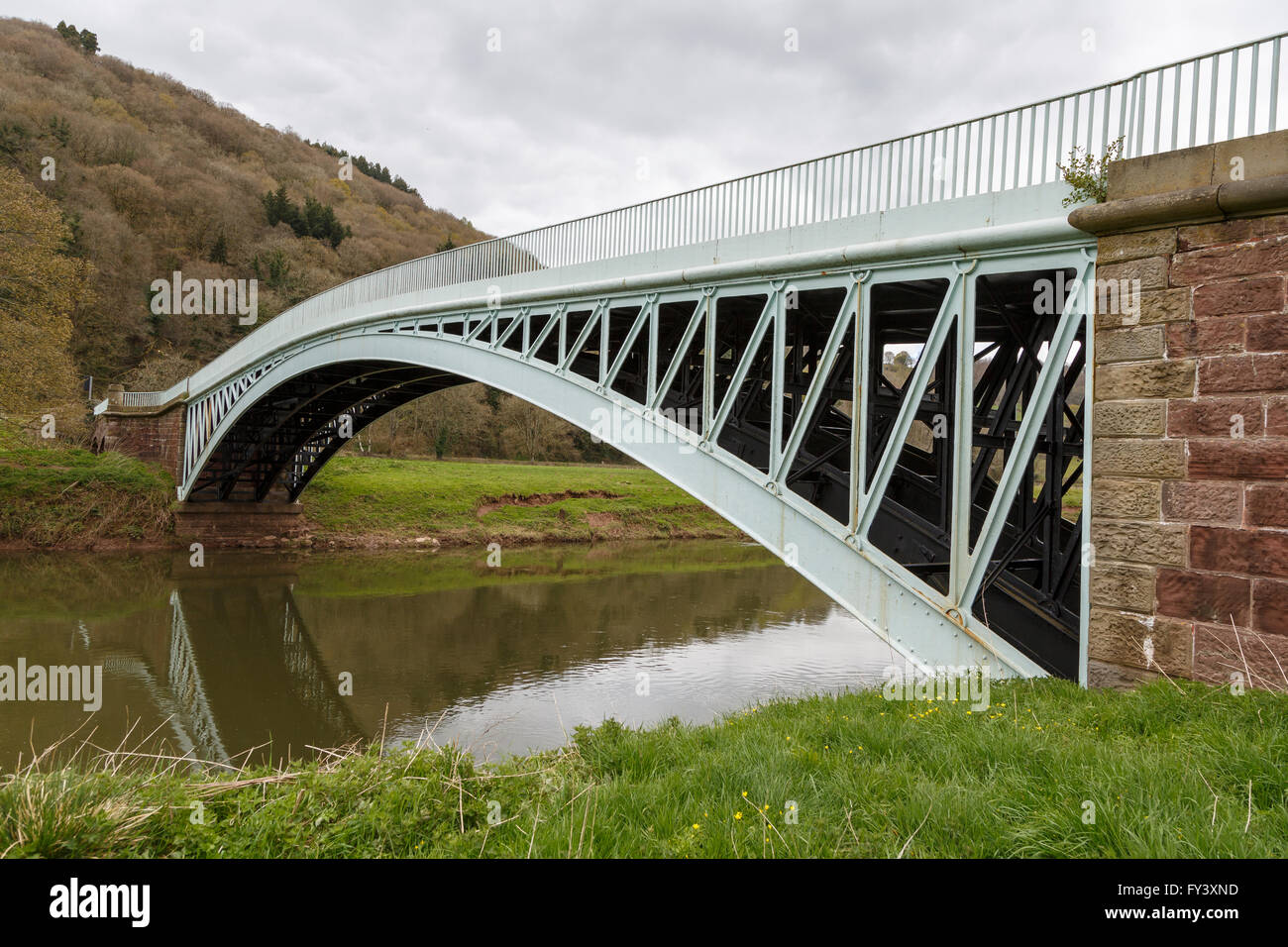 Bigsweir Bridge, near Tintern, carrying the A466, joining the Welsh and ...