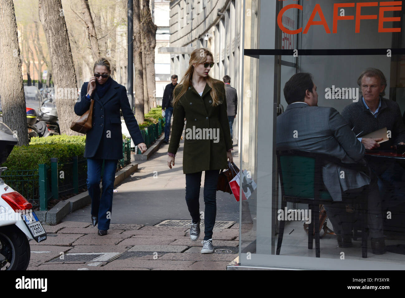 Beatrice Borromeo Casiraghi out and about in Milan with her mother ...
