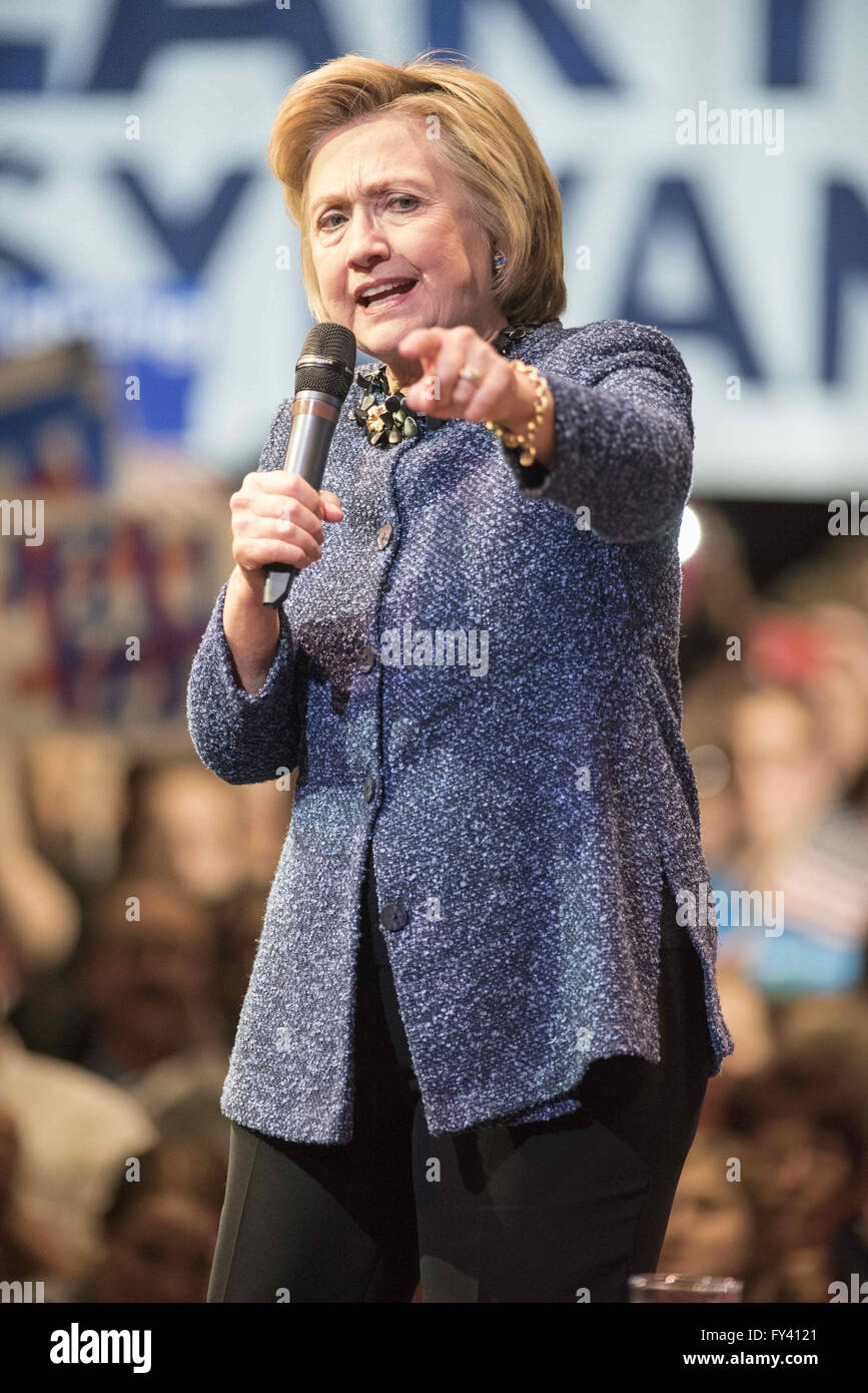 Philadelphia, Pennsylvania, USA. 20th Apr, 2016. Democratic ...