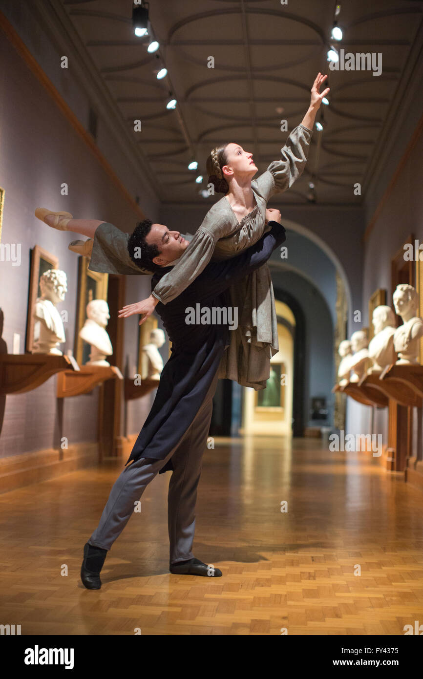 London, UK. 20th April, 2016. The arts unite as Northern Ballet and the ...